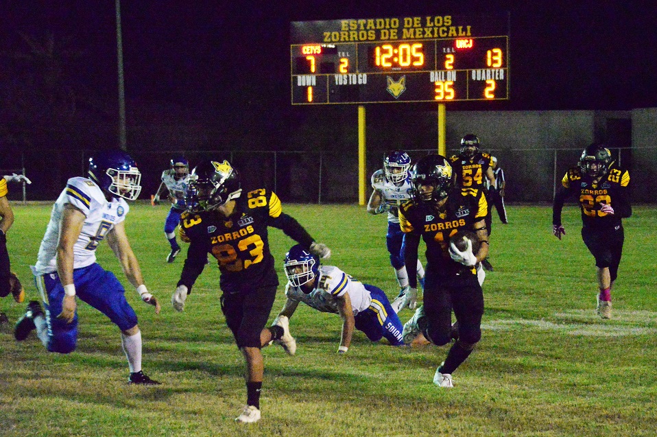 Vencen Zorros a Indios en su cuarto partido de ONEFA - CETYS Deportes
